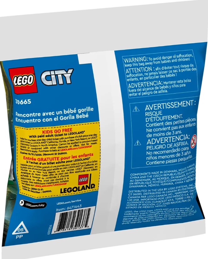 LEGO® City Baby Gorilla Encounter – 30665 – LEGOLAND New York Resort