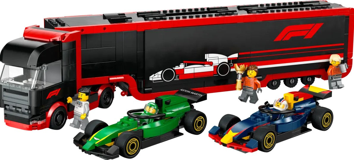 LEGO® City F1® Truck with RB20 & AMR24 F1® Cars – 60445 – LEGOLAND New ...