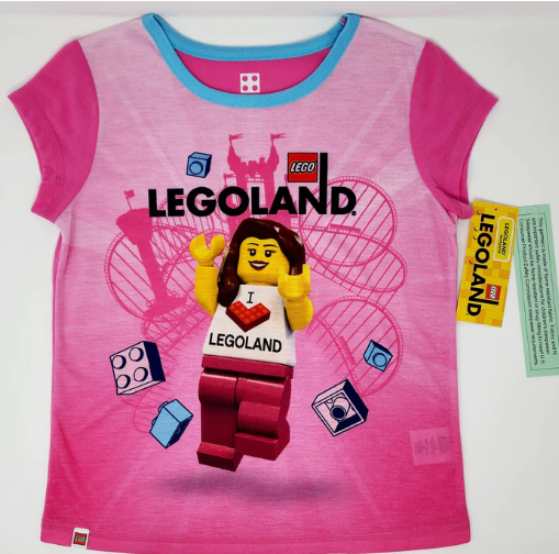 LEGO® I Heart LEGOLAND Pajamas Pink 2-pcs – LEGOLAND New York Resort